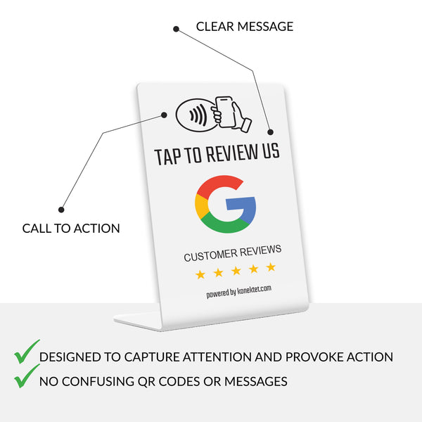 Google Boost my Reviews Stand, Boost Your Reputation with our NFC ...