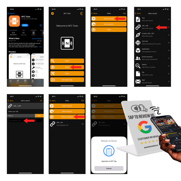 Google Boost my Reviews Stand, Boost Your Reputation with our NFC ...